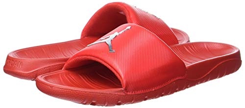 Nike mens Jordan Break Slide, University Red/Metallic Silver, 9