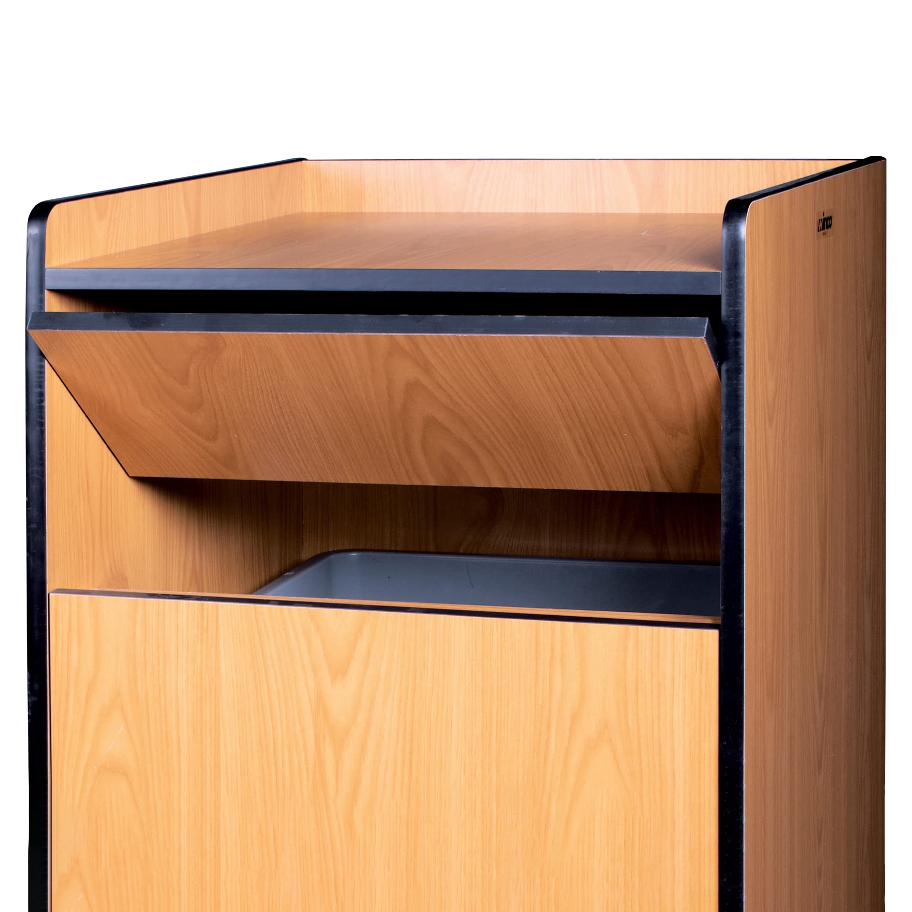 Winco WR-35 Waste Receptacle, 36 Gallon, Wood