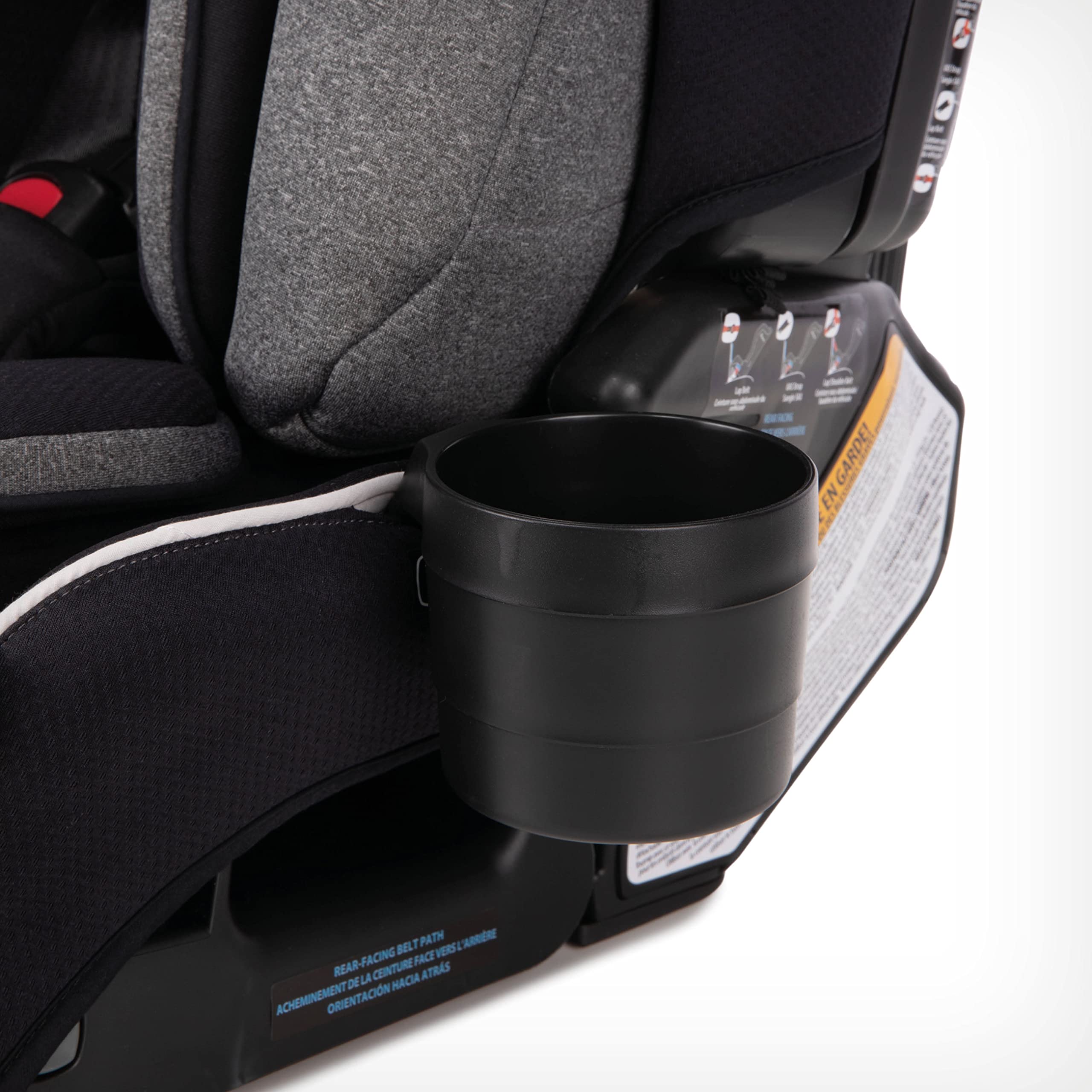 Diono Car Seat Cup Holders For Radian, Everett And Rainier Car Seats, Pack Of 2 Cup Holders, Black