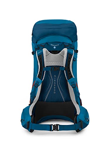Osprey Atmos AG LT 50L Men's Backpacking Backpack, Night Shift/Scoria Blue, L/XL