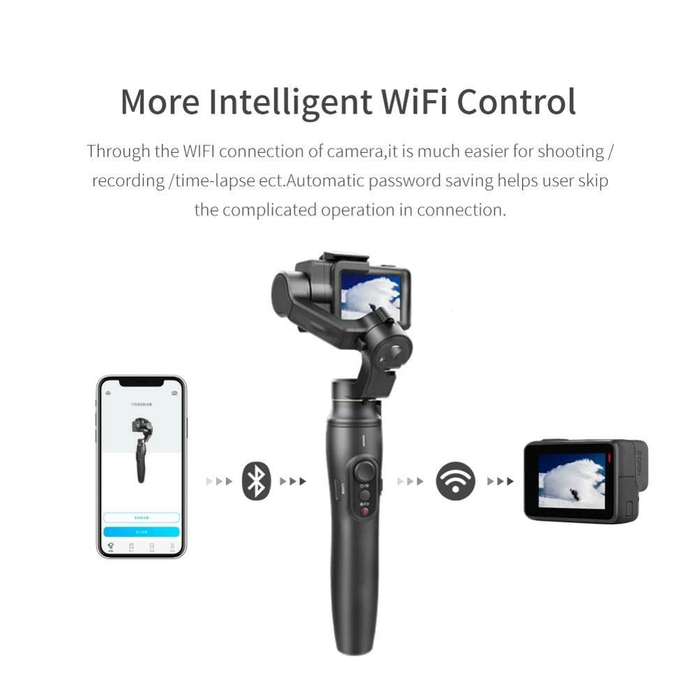DONCK Action Camera Stabilizer 3-axis Universal Joint Portable Stabilizer for Sports Camera SLR Camera Fixation for Outdoor Video Recording
