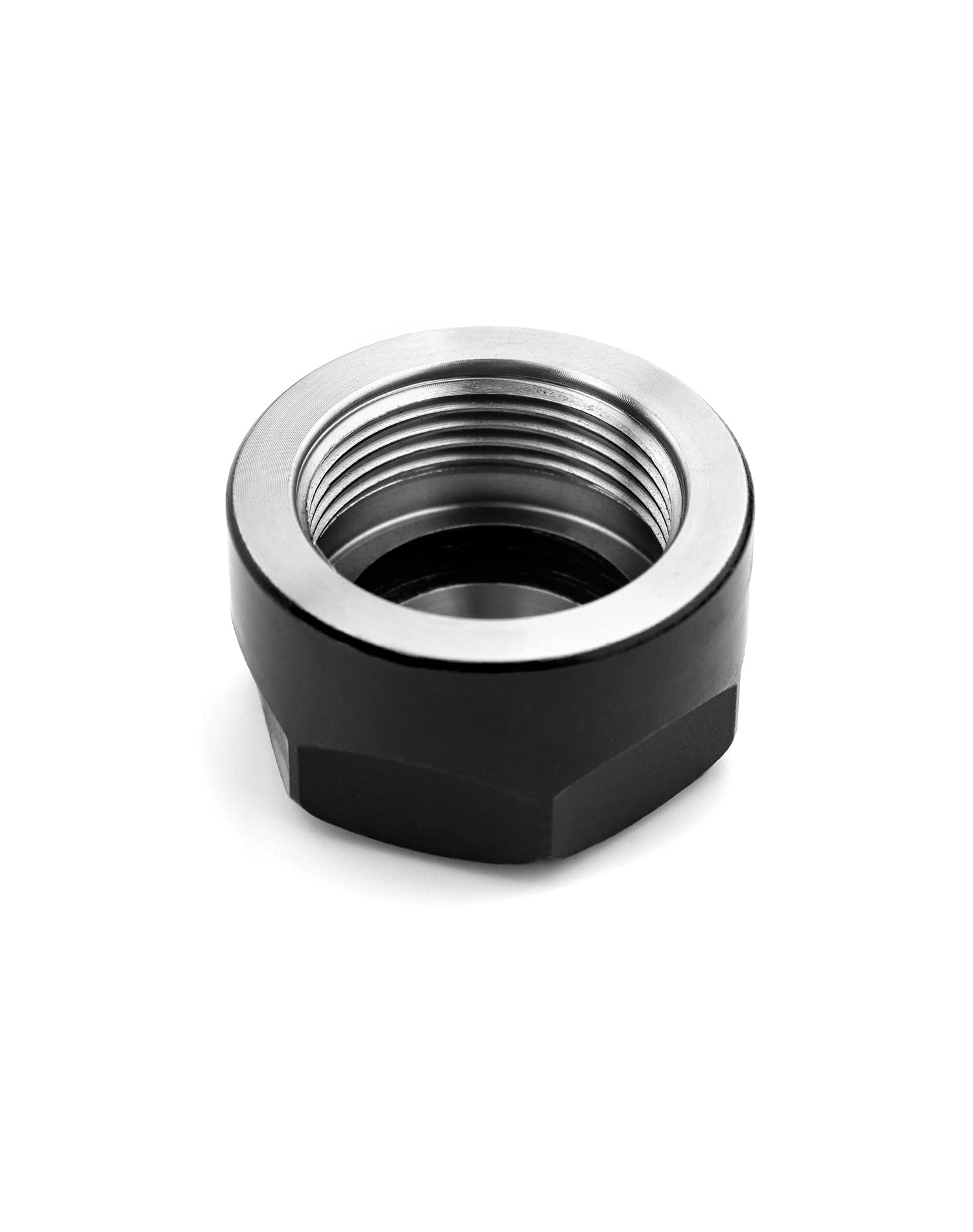 QWORK ER20 A Collet Clamping Nuts for CNC Milling Chuck Holder Lathe, 4 Pack (Black)