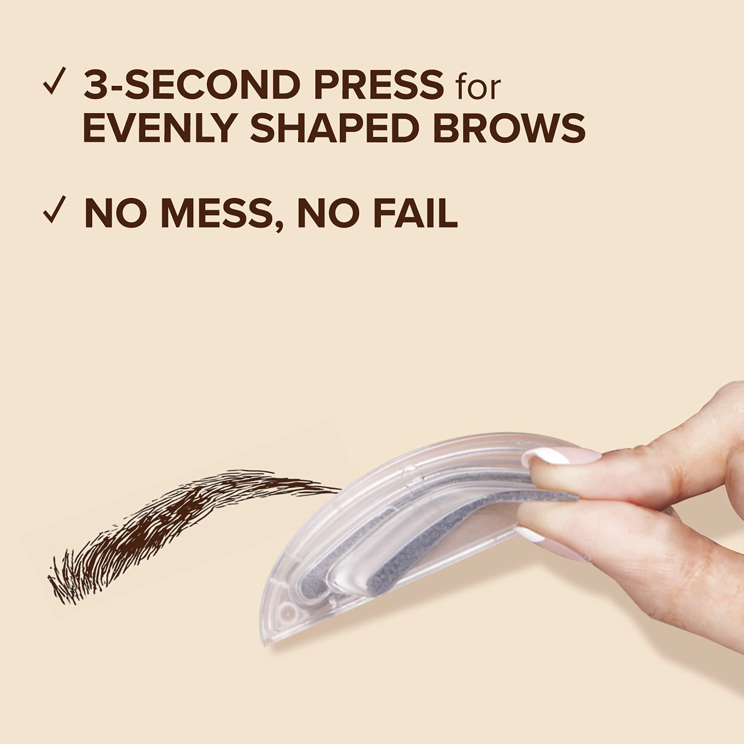 i ENVY BY KISS Brow Stamp Perfect Eyebrow Dark Brown KPBS01