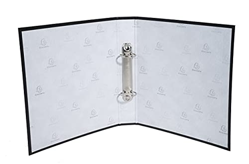 Exacompta PP Covered Ring Binder, A5, 2 Rings, 40mm Spine - Black