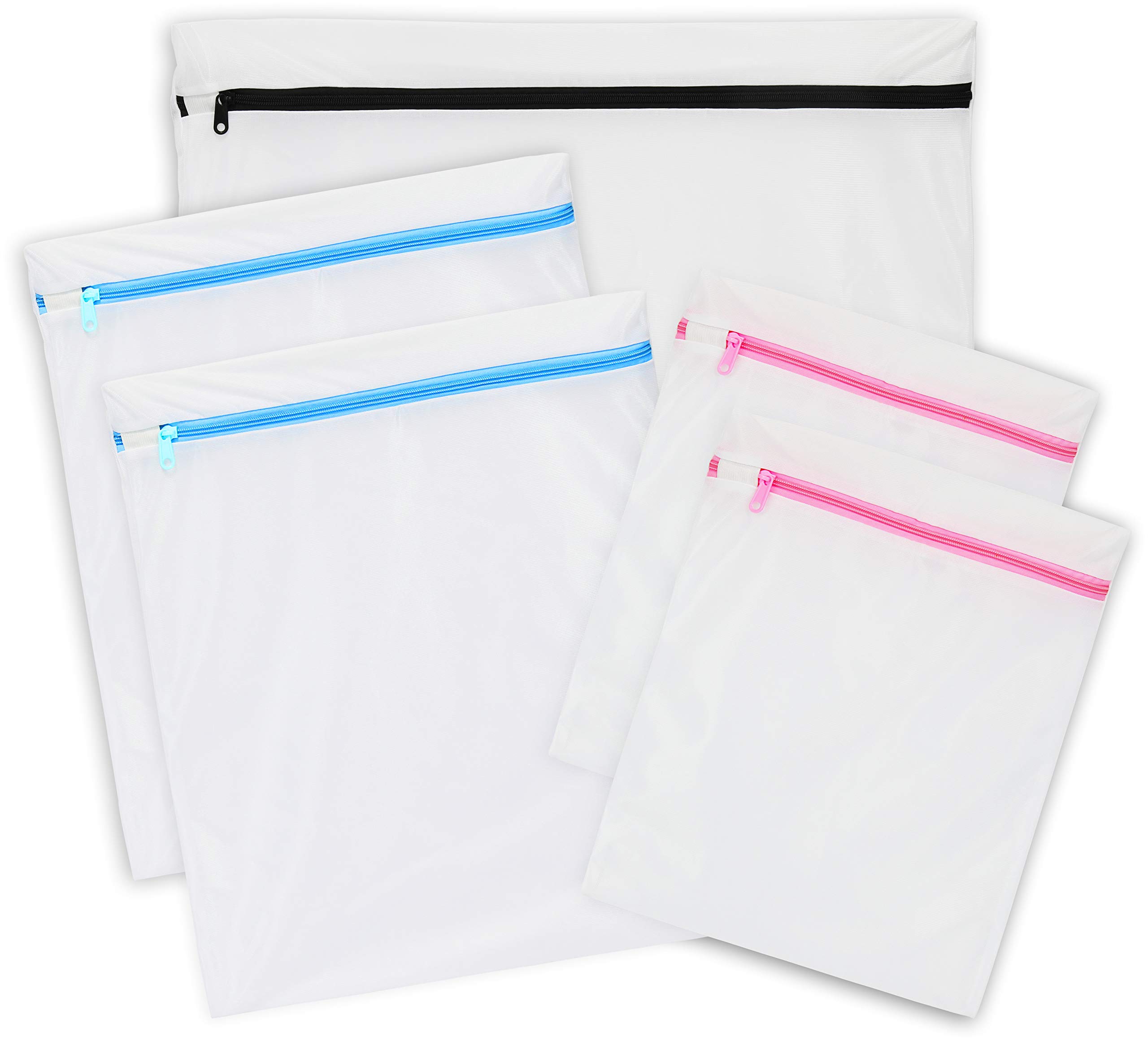 Simple Houseware Laundry Bra Lingerie Mesh Wash Bags (1 X-Large, 2 Large and 2 Medium) - 5 Pack