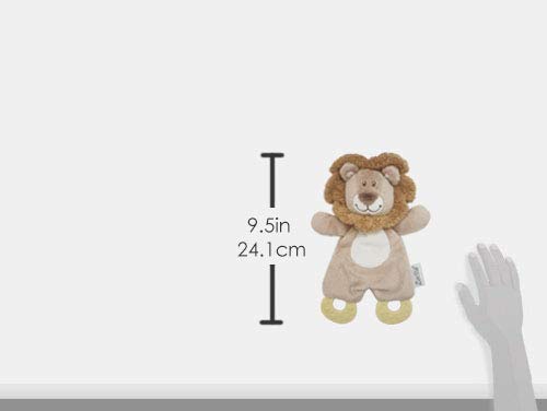 Zocita Baby Snuggle Plush Teether, Soothe Cuddly Teethe Toy(Lion)