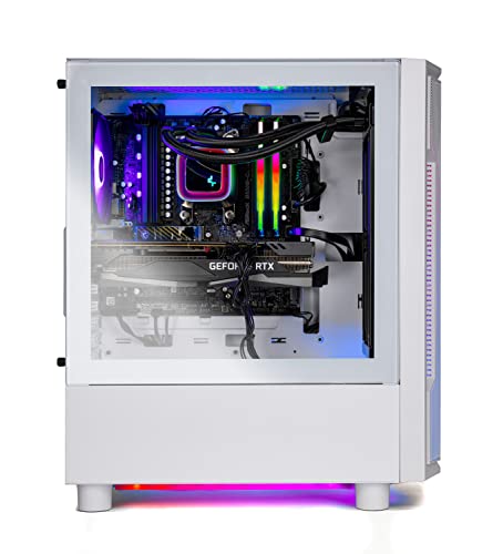 Skytech Archangel Gaming PC Desktop β Intel Core i7 12700F 2.1 GHz, NVIDIA RTX 4060 Ti, 1TB NVME SSD, 16GB DDR4 RAM 3200, 600W Gold PSU, 240mm AIO, 11AC Wi-Fi, Windows 11 Home 64-bit,White