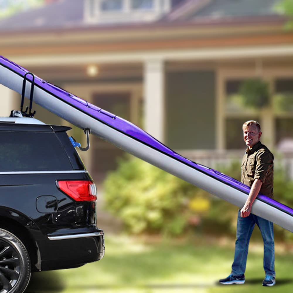 Dolibest Kayak Roller, Boat Roller Loader with Heavy-Duty Suction Cups, Kayak Loader Assist System for Mounting Kayaks and Canoes to Car Tops, Load up to 260 lbs