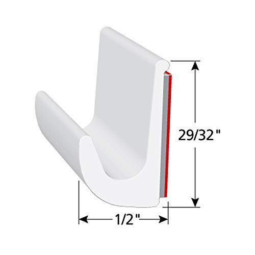 Trim-Lok Drip Rail, White β 1/2β Height, 25β Length β PVC Plastic Rain Gutter for Cars, Vans, and RVs, Easy to Install Flexible Drip Rail Molding to Control Water Runoff, Durable 3M Tape Included