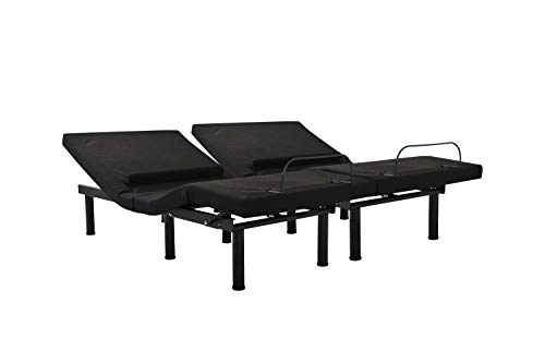 DynastyMattress DM9000F Adjustable Bed-Frame Base, HEADTILT-LUMBAR Split King - Electric Beds Remote Control and Twin XL, Queen, & King Size Bed