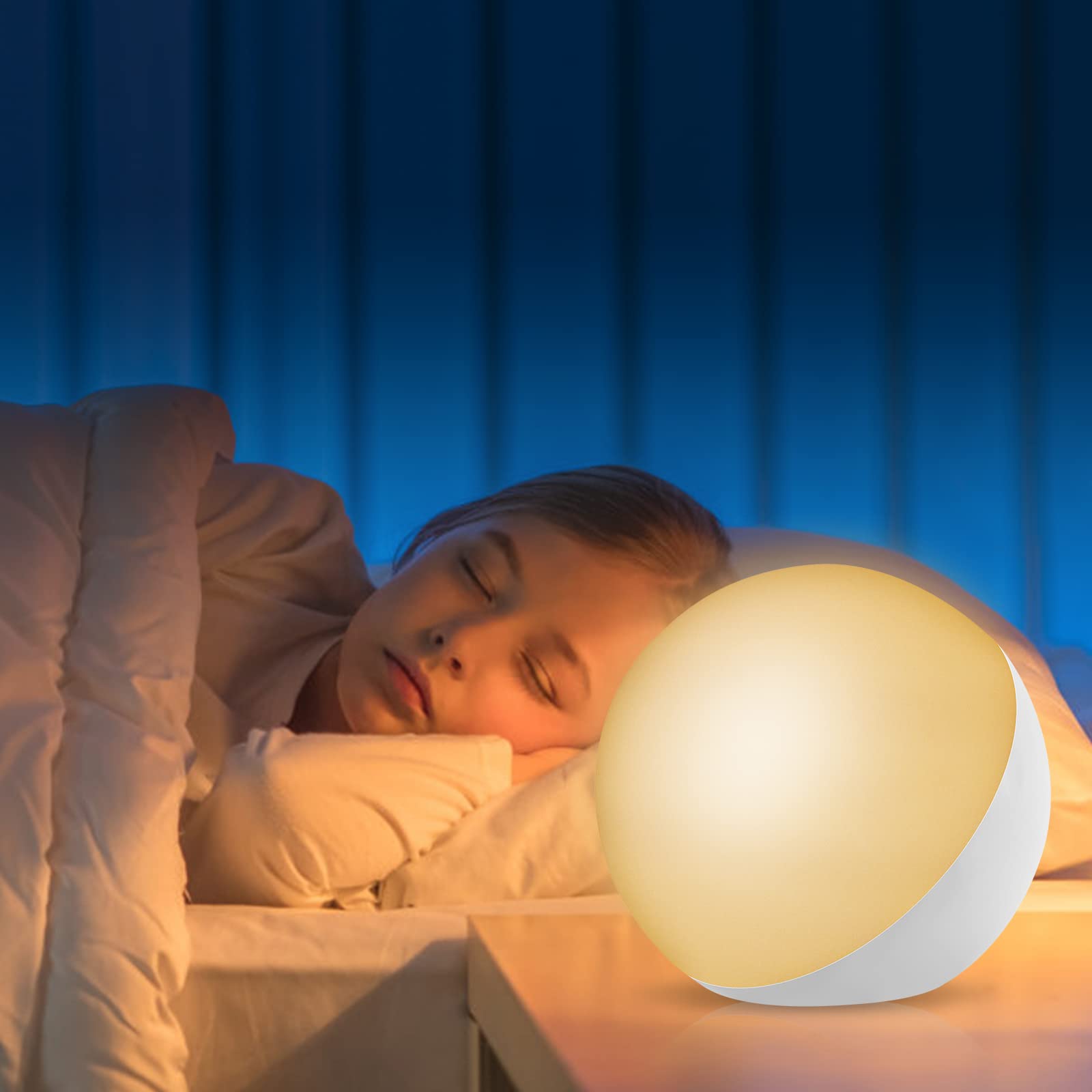 InPoTo Night Light, Touch Sensor Bedside Lamps, Dimmable Warm White Light & Color Changing RGB for Bedrooms,Baby Kids Room,Gift Packing