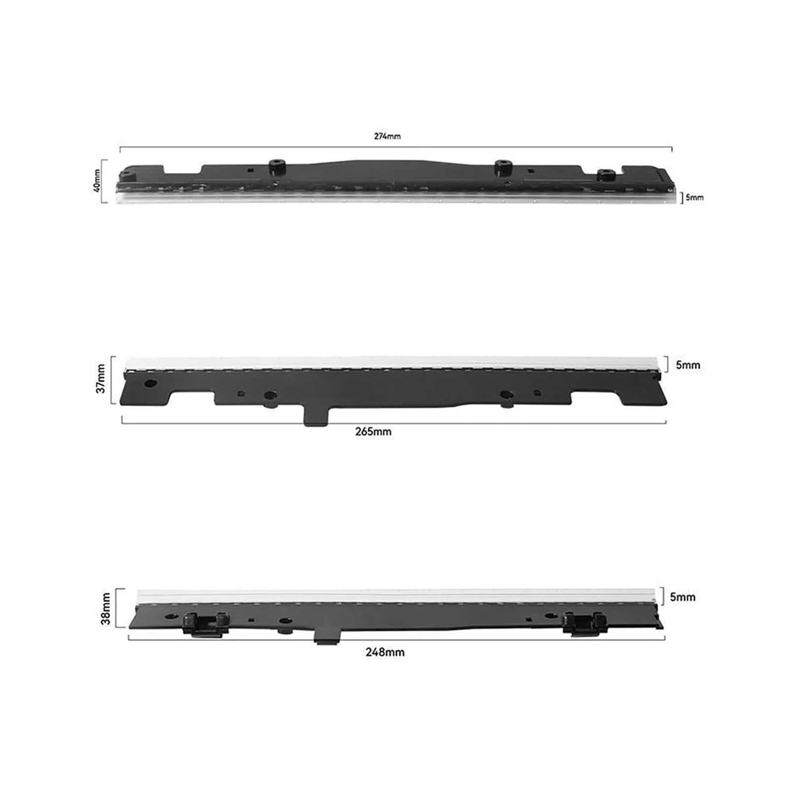 LLUOJIA Compatible for Tineco Floor One 1.0 2.0 2.0 Slim 3.0 ,Vacuum Cleaner Replacement ,Wiper Blade Vacuum Cleaner Squeegee(2.0 LCD Strip)