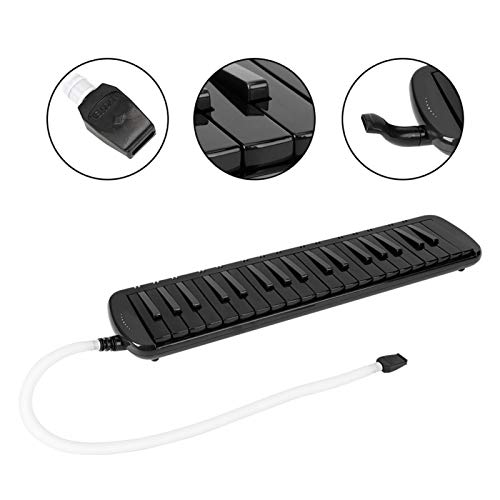 F‑37s Melodica 37 key Blowpipe Mouthpiece Piano Keyboard Pianica Built In Keyboard Wind Musical Instrument Suitable for Beginner Practice(Red)