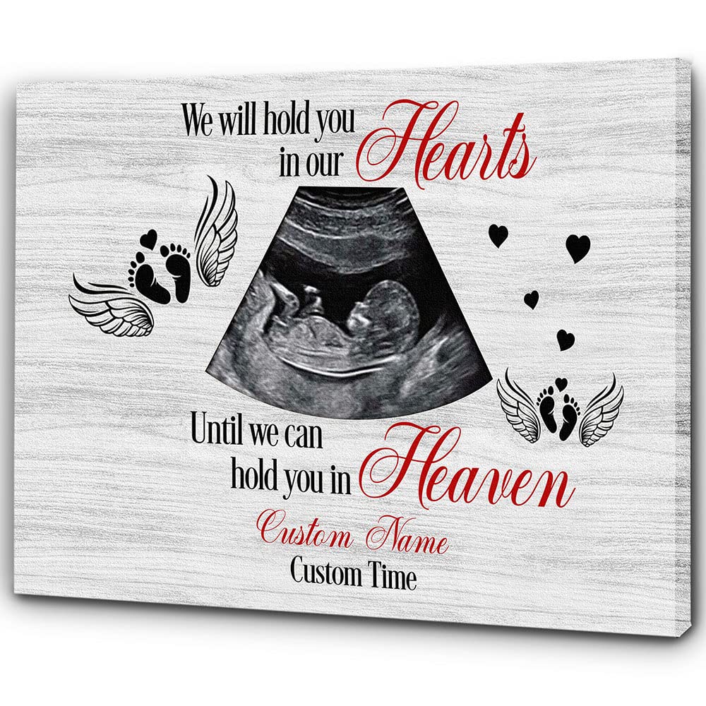 INSPIAMZUE Memorial gifts for loss of baby, infant loss gifts, angel baby memorial gift, infant loss gifts for mom, sympathy canvas for loss of baby - VTQ404 (16x12 inch)