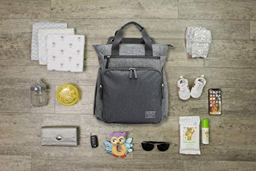 Eddie Bauer Departure Hybrid Diaper Bag, Grey