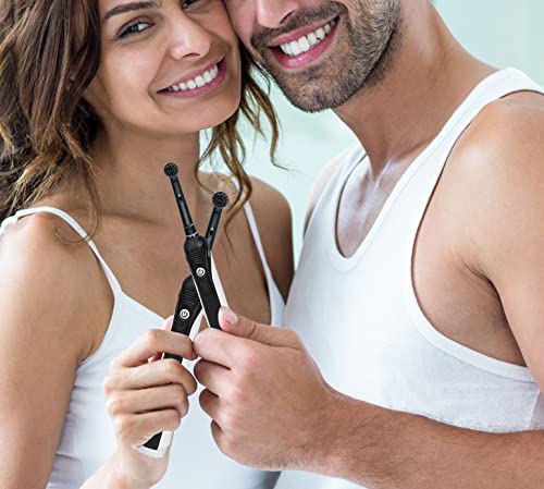 Eco Friendly Replacement Toothbrush Heads by Envirodental - Fully Recyclable Pack of 8 Brushes - with Activated Charcoal Bristles - for Electric Toothbrushes