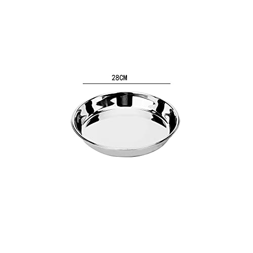 HEIMP Tray Heights Tone Dinnerware, Oven & Dishwasher Dependable, Trays Stainless Steel for Dinner Fruit Salad Plate