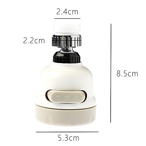 INIFLM 360° Rotating Kitchen Faucet Booster Shower, Water-Saving Filter Universal Splash-Proof Nozzle