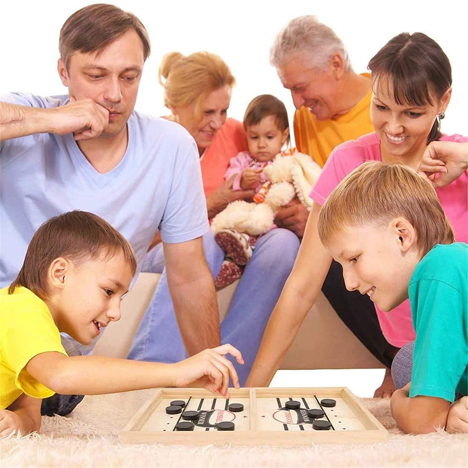 Fast Sling Puck Game, Table Desktop Battle Ice Hockey Game/Winner Board Chess Games for Adults, FBA