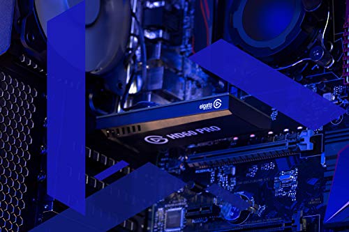 Elgato HD60 Pro1080p60 Capture and Passthrough, PCIe Capture Card, Low-Latency Technology, PS5, PS4, Xbox Series X/S, Xbox One, black