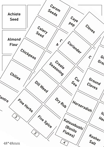 VGT Offers 160 Elegantly Designed Spice Jar Labels (153 Pre-Printed + 7 Blank); Bold Design and Large Font Size Water Resistant and Long Lasting for Spice Rack Organizer