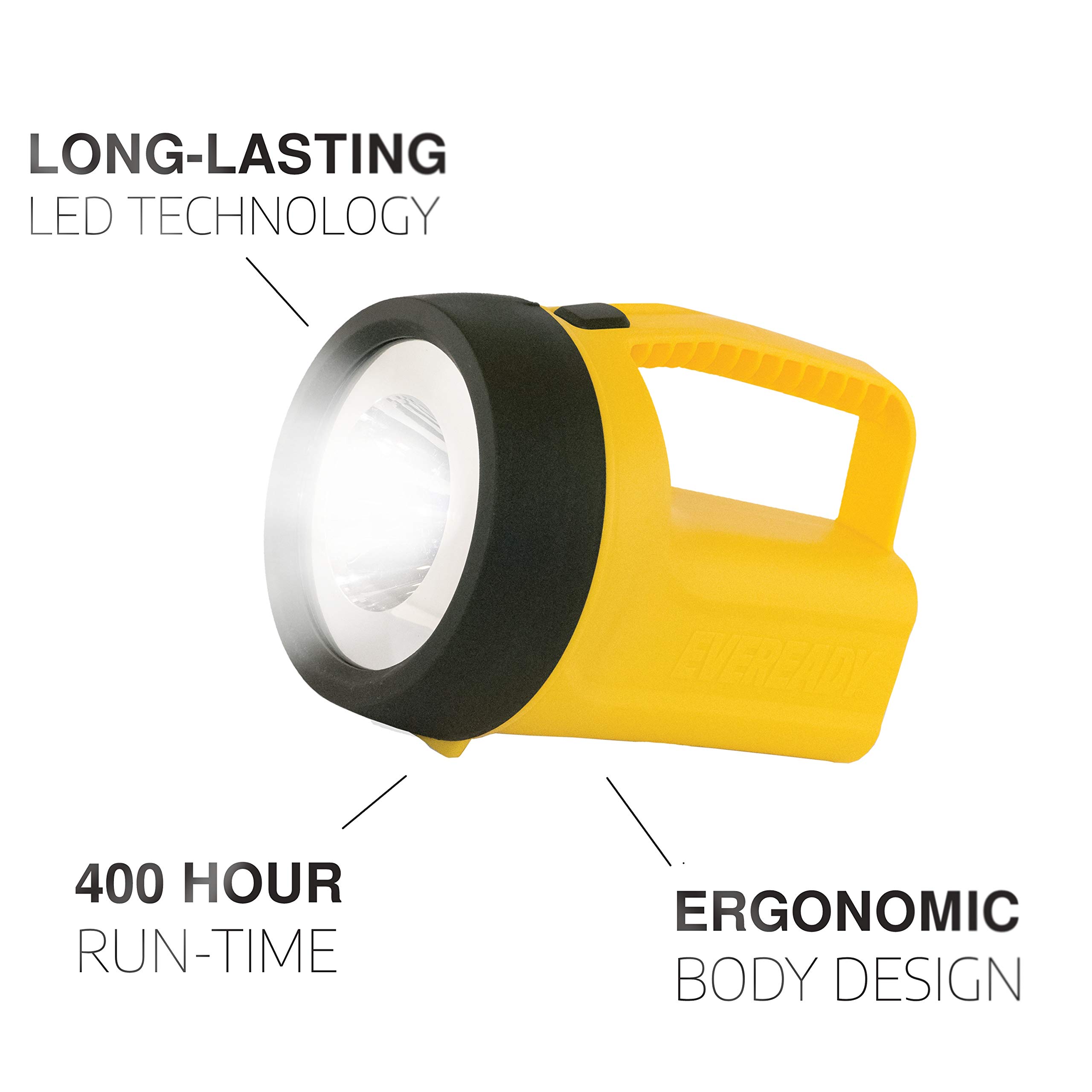 Eveready LED Floating Lantern Flashlight, Battery Powered LED Lanterns for Hurricane Supplies, Survival Kits, Camping Accessories, Power Outages, Batteries Included