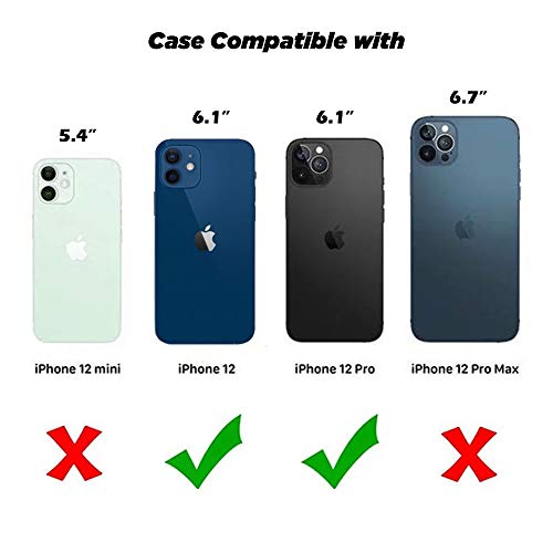 uCOLOR Flip Leather Wallet Case Card Holder for iPhone 12 Pro/12 Women and Girls with Card Holder Kickstand Marble Design Compatible with iPhone 12/iPhone 12 Pro 5G 6.1 inch (Leopard)