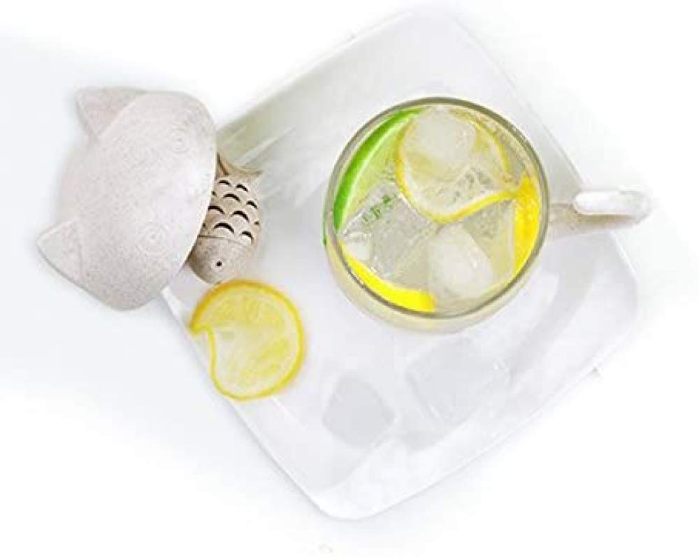 Glass Dog Tea Cup Mug Water Bottle-with Fish Tea Filter Infusion Filter 250ml 12.5X8.6X11.9cm