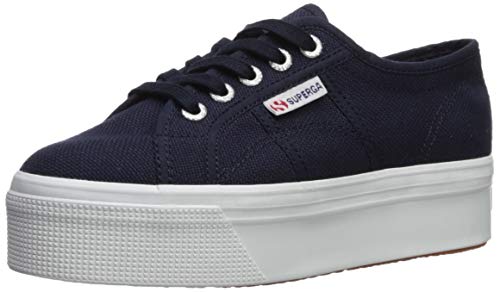 Superga Women's 2790A COTW Sneaker, Navy, 41 M EU / 9.5 B(M) US Women