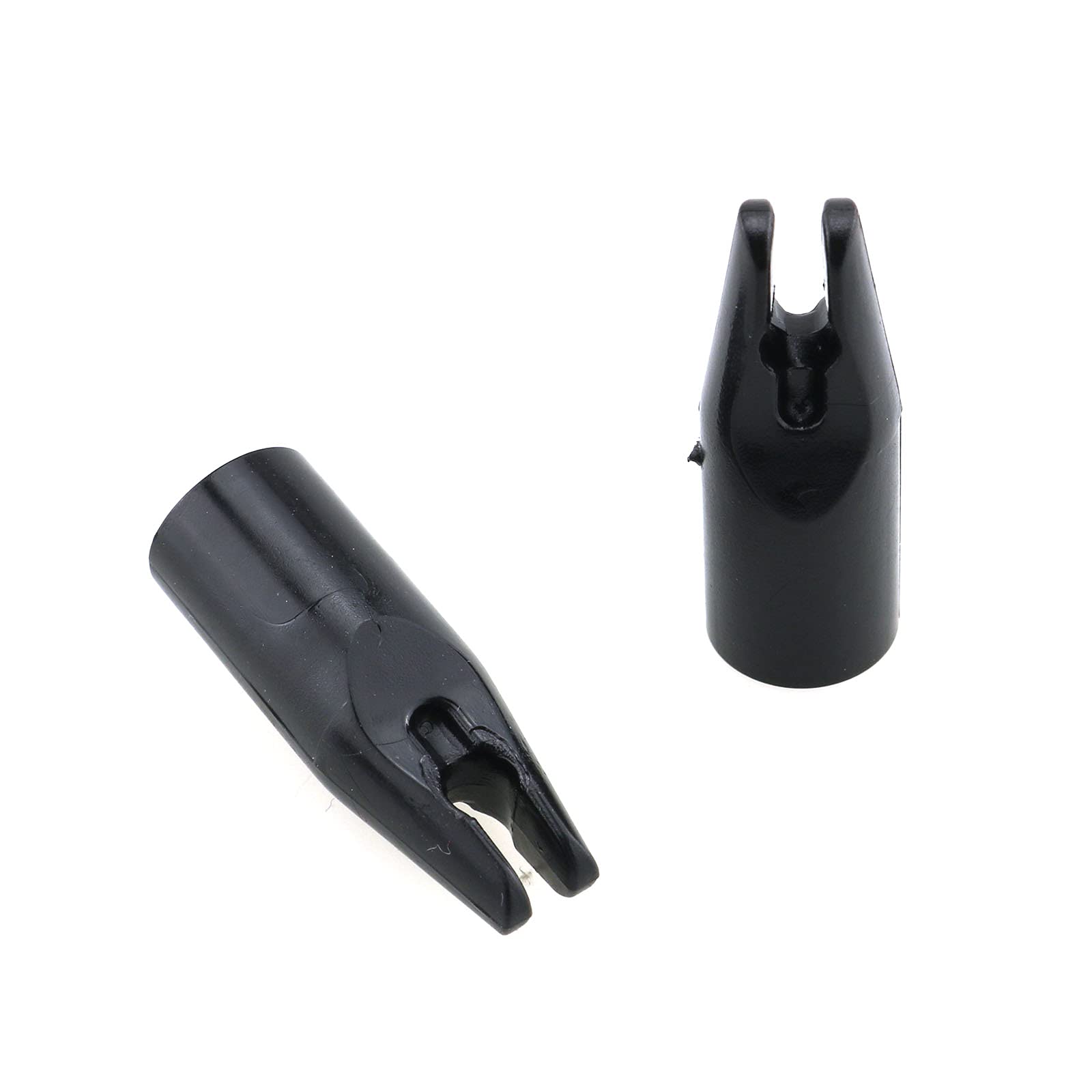 E-outstanding 25pcs Plastic Archery Arrow Nocks for ID 8mm Arrow Shaft Archery Accessory, 8x35mm