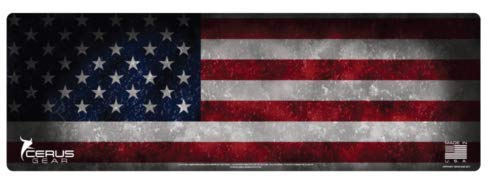 EDOG American Flag Heavy Duty Rifle Cleaning Promat 12x36 Padded Gun-Work Surface Protector Mat Solvent & Oil Resistant