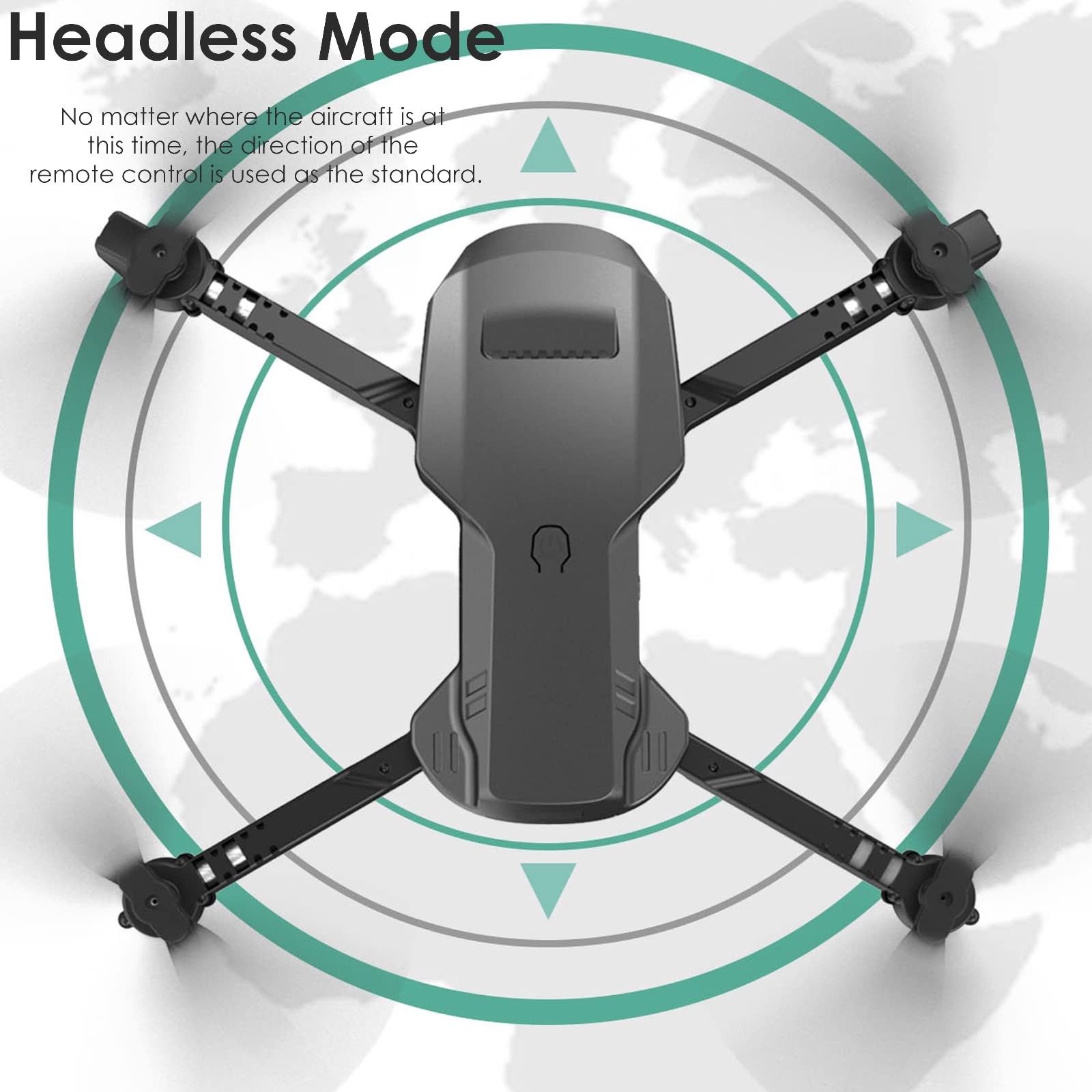 Drone with Camera for Adults 4k FPV 120° wide-Angle WiFi RC Quadcopter Long flight time (3 Batteries) Helicopters Flips RTF