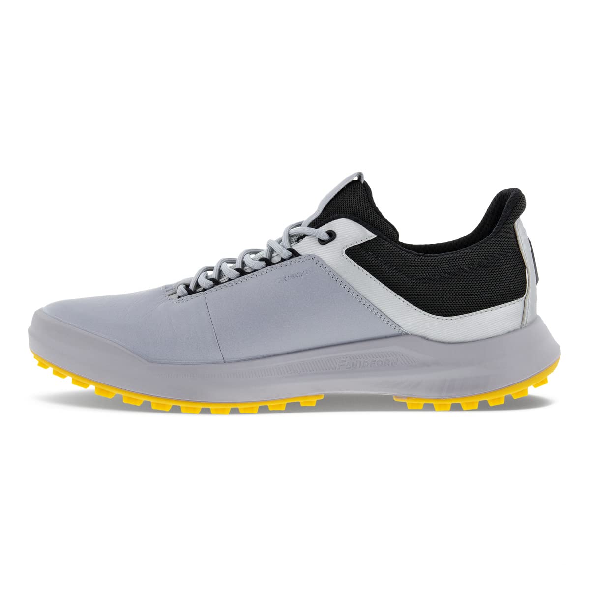 ECCO Men's Core Hydromax Water Resistant Golf Shoe, Silvergrey/SILVERMETALLIC/Black, 7-7. 5