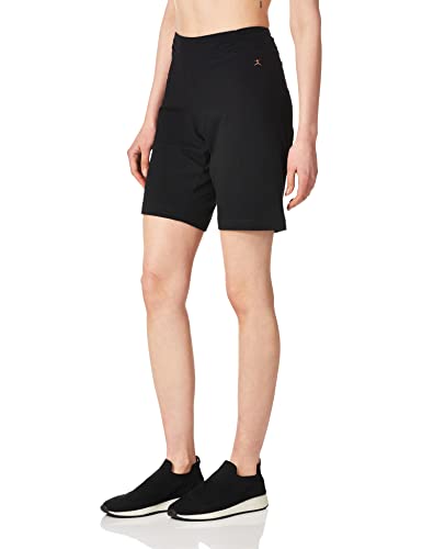 Danskin Women's Essential Side Shirred Bermuda Short, Black, Medium
