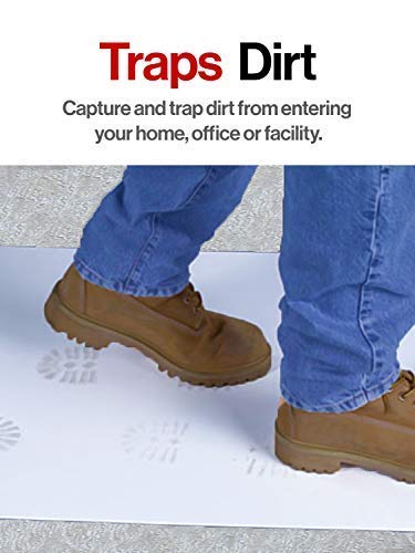 IPRIMIO Premium Sticky Door Mats - 0.04mm Thick – 18”x 36" - 4 Pack of 30 Sheets - Sticky Floor Peel Off mat Clean Room Laboratory, Hospitals, Office, Construction, Home, Clinics