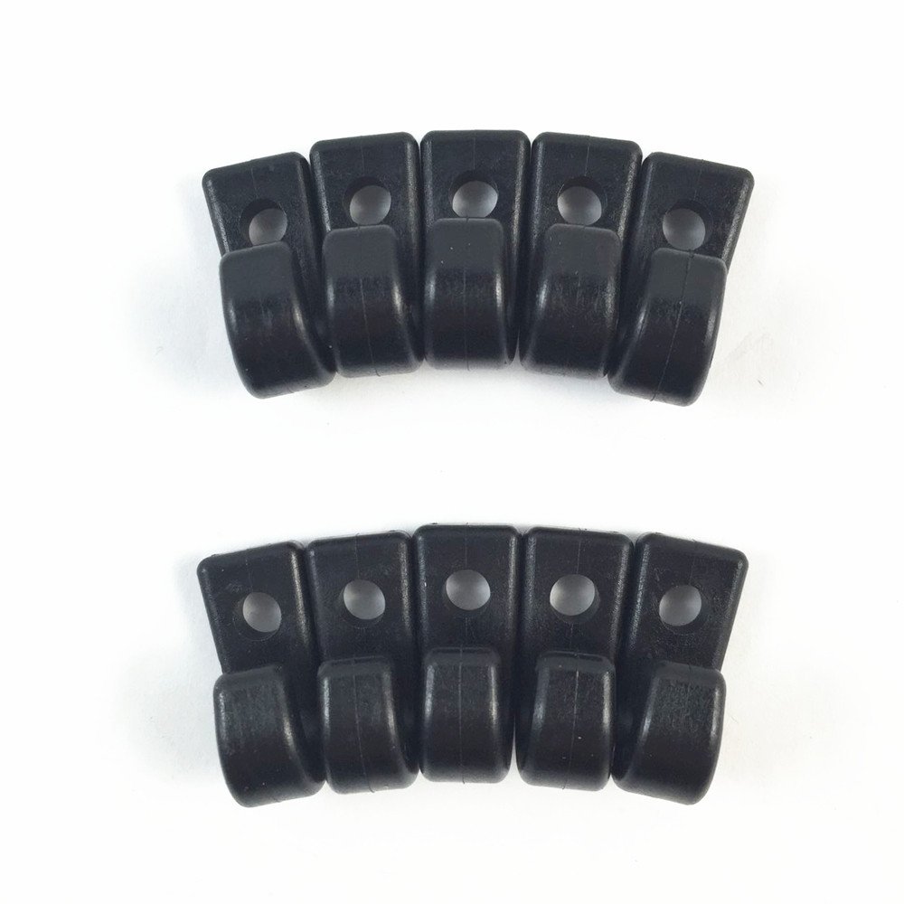 DHLink 10 Pcs Nylon J Hooks with Screws and Nuts Set Kayaks Accessories