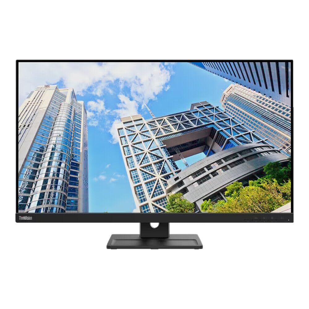 Lenovo ThinkVision E28u-20 28" UHD 3840x2160 Monitor 60Hz 6ms 300 Nits IPS Panel (Renewed)