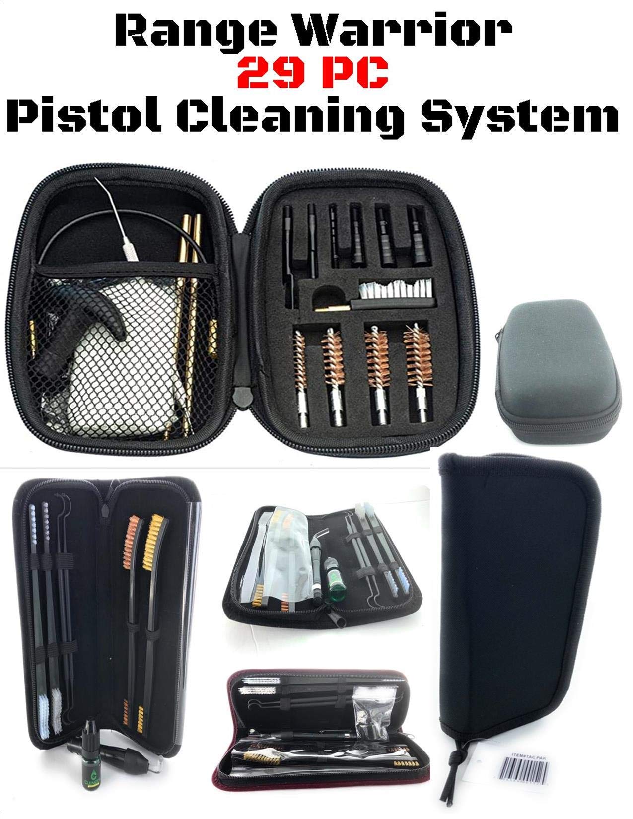 EDOG SIG P365 Tan (Exploded View) Flat Dark Earth PPistol Cleaning Mat & Range Warrior Handgun Cleaning Kit & E.D.O.G. Tac Pak Cleaning Essentials