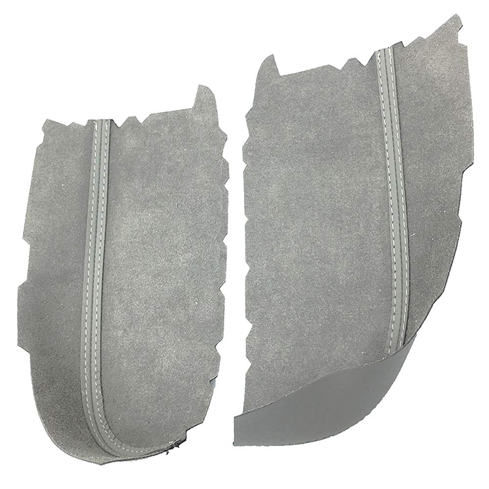DSkoiph Armrest Synthethic Leather Cover Fit for Honda Pilot 09-13 (Front Door Panel Armrest Cover, Gray)
