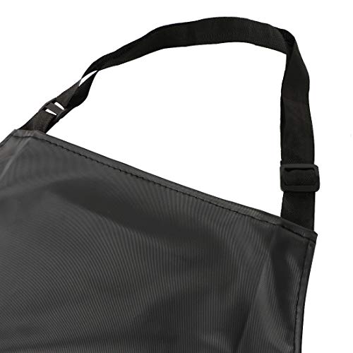 kilofly 1pc Vinyl Extra Long 43" Adjustable Waist Neck Ties Waterproof Apron
