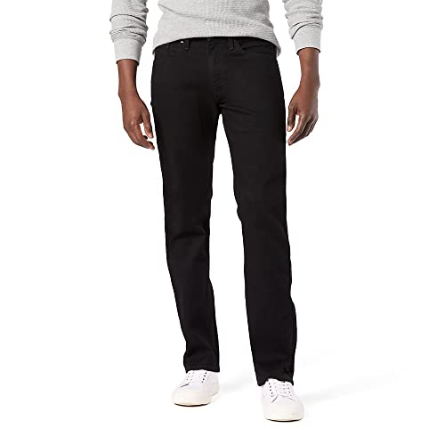Signature by Levi Strauss & Co. Gold Label Men's Slim Straight Jeans (Available in Big & Tall), (New) Gothic, 34Wx32L