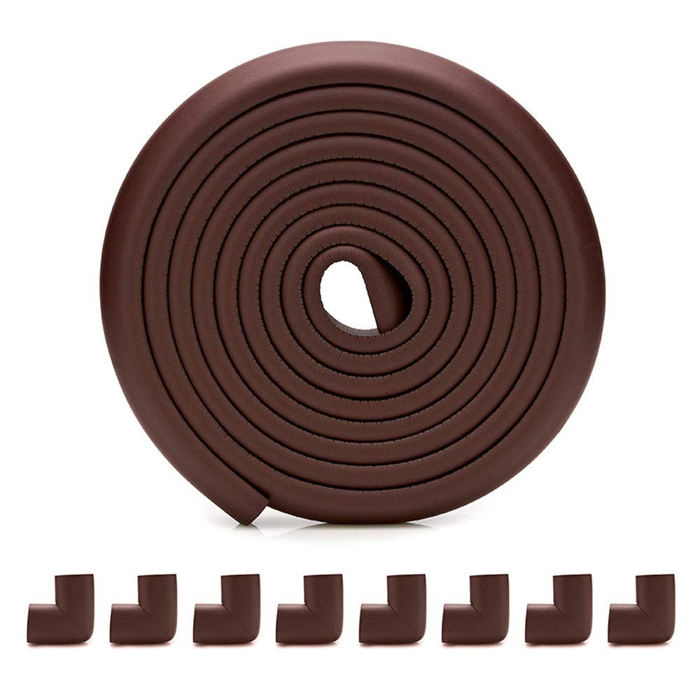 Edge Safety Corner Guards,Table Proofing Foam for Baby Safety, 16 ft Edge with 8 pcs Corner Cushions