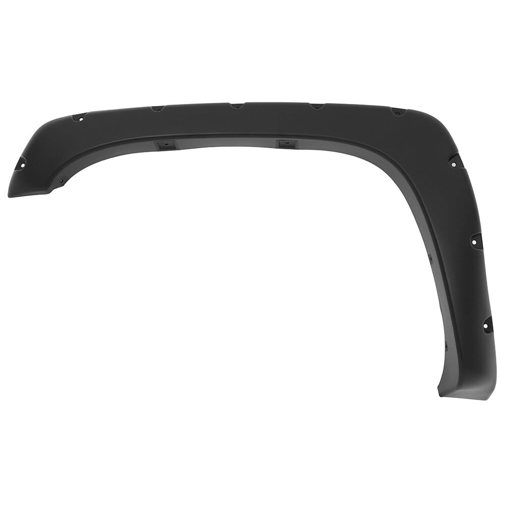 ECCPP PP Black Smooth Fender Flares For 1999-2006 For Chevy Silverado For GMC Sierra With Rubber Edge Trim Hardware Kit Automotive Exterior Accessories