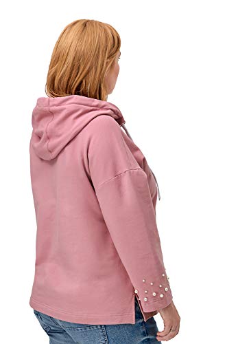 Ellos Women's Plus Size Pearl Trim Sweatshirt - 18/20, Dusty Pink