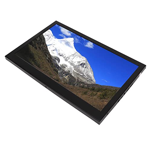Naroote HD Multimedia VGA Input Monitor, Multi Interface 100‑240V 4 Screw Holes Capacitive Touch Screen Monitor for Games (US Plug)