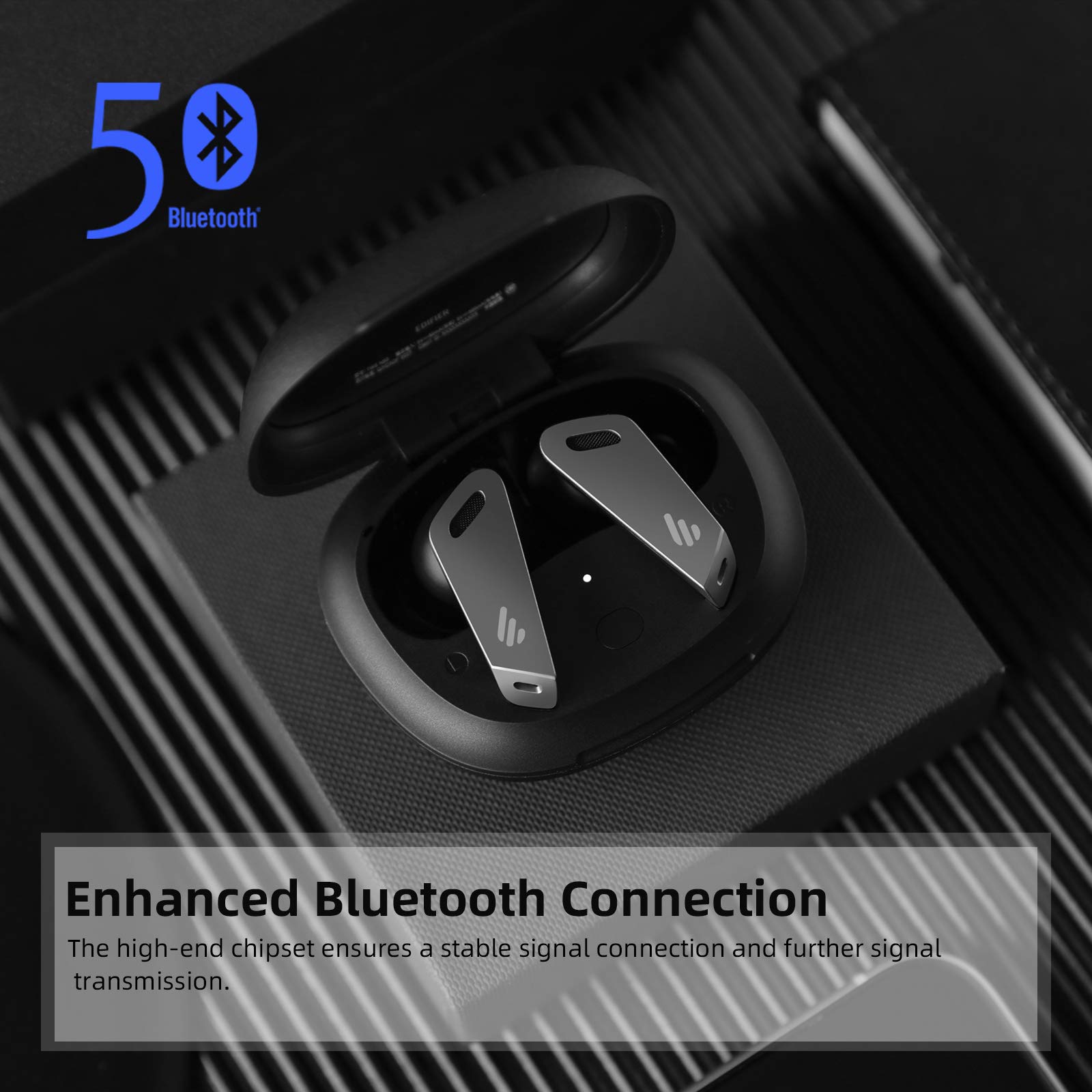 Edifier Active Noise Cancelling Wireless Earbuds TWS NB2 Bluetooth 5.0 Headphones ANC in-Ear Earbuds with Charging Case,32hrs Playback for iPhone and Android