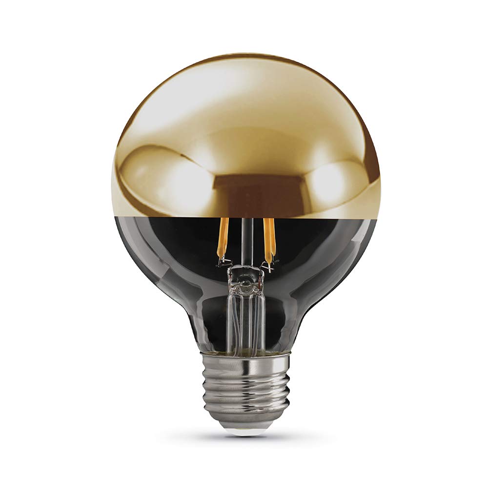 Feit Electric G2540/GOLD/827/FIL/4 40 W EQ G25 DM Specialty Decor LED Light Bulb, 4-Pack