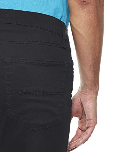 U.S. Polo Assn. Men's Slim Straight 5 Pocket Stretch Twill Jean, Black, 36Wx30L