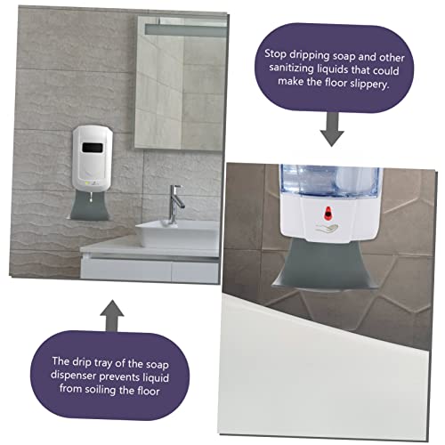 FONDOTIN 1Pc Water Tray Wall Drip Tray soap Dispenser drip Tray Foam Soap Tray Foam Drip Tray Wall Mounted Mug Rack Bathroom soap Dispenser Catch Tray Hand Plastic Water Receiver Water Drop