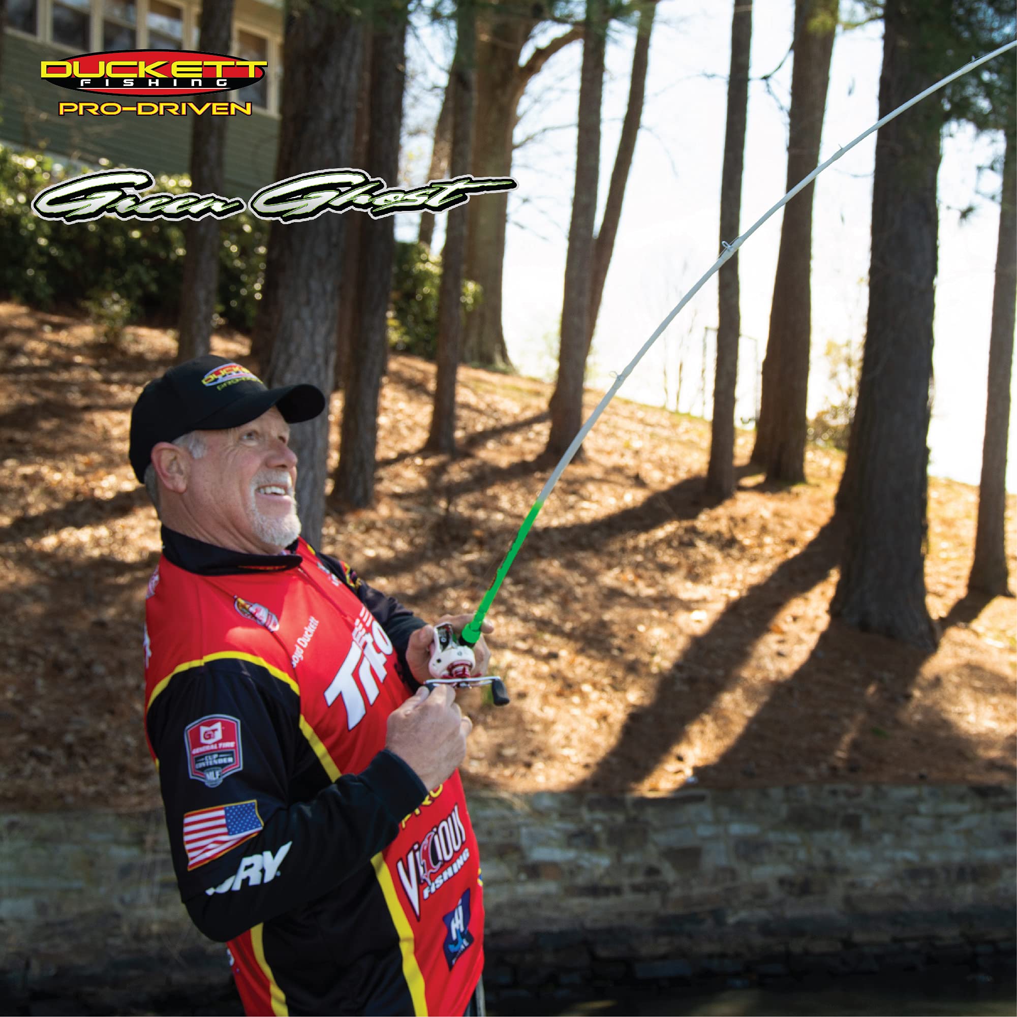 Duckett Fishing Green Ghost Casting 7'0" Durable Fishing Rod Med HVY Fast